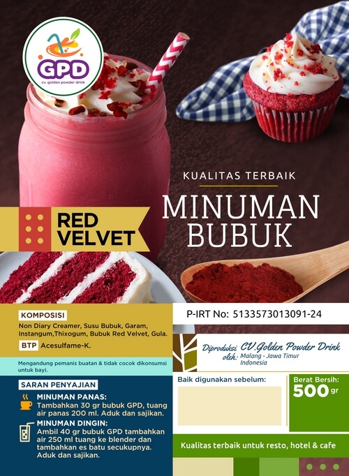 Premium Red Velvet 500 Gram